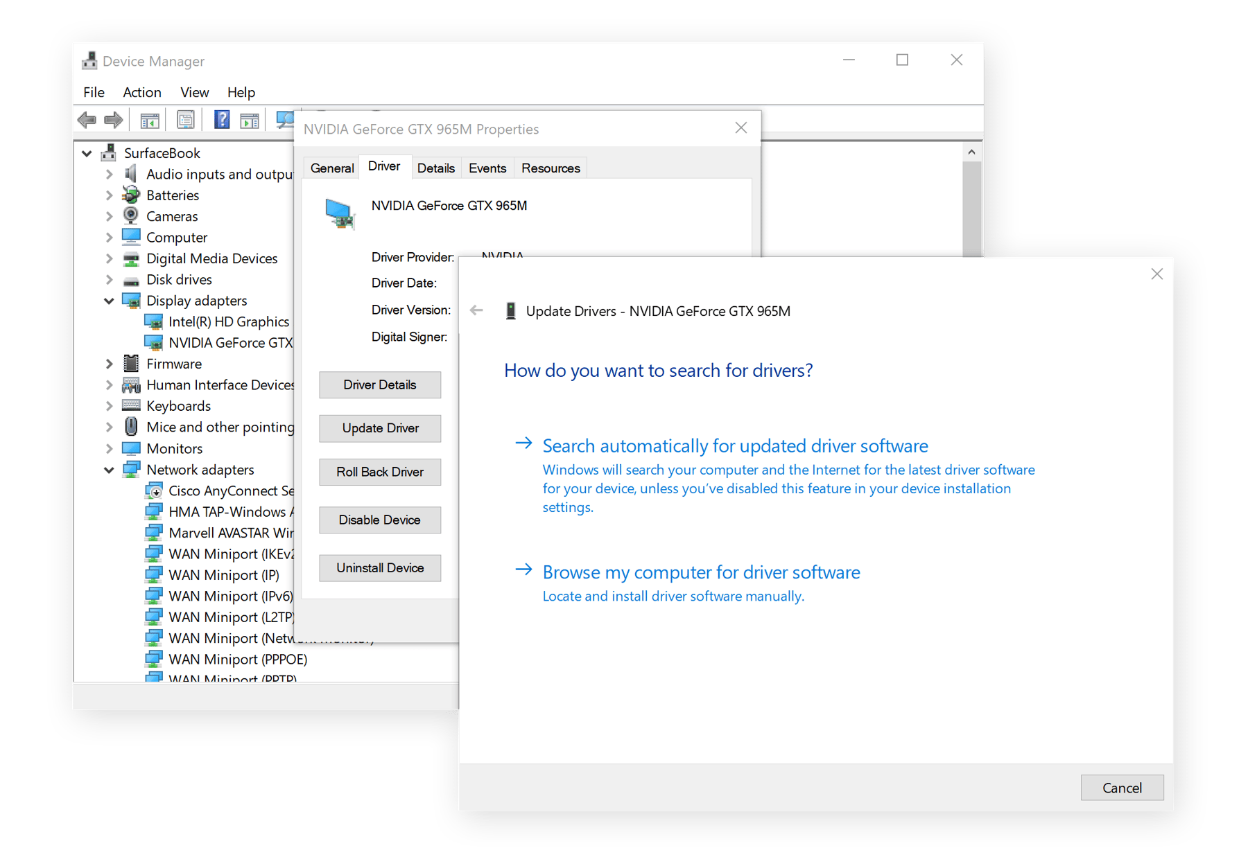 Actualizar controladores gráficos en Windows 10, 8 y 7