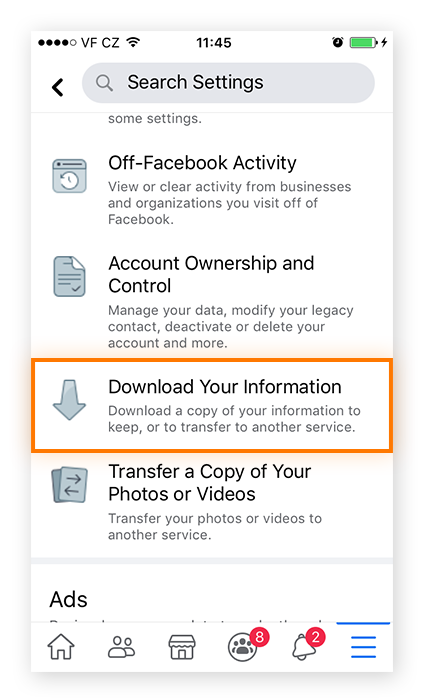 How to Download Your Facebook Data