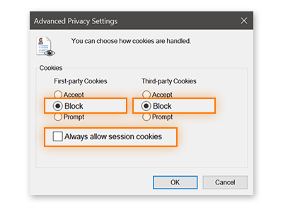 Como ativar e desativar os cookies no seu navegador