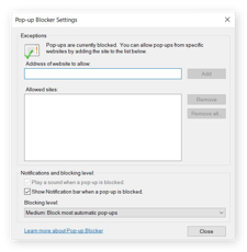 How To Block & Enable Pop-Ups in Windows