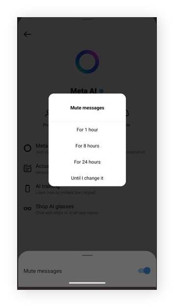 Turn off Meta AI on Facebook, Instagram, and WhatsApp