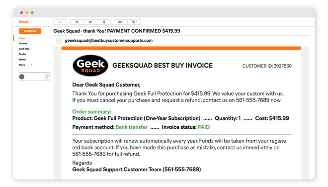 Common Geek Squad Scams & Phishing Emails