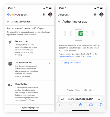 Votre téléphone doté de Google Authenticator est perdu